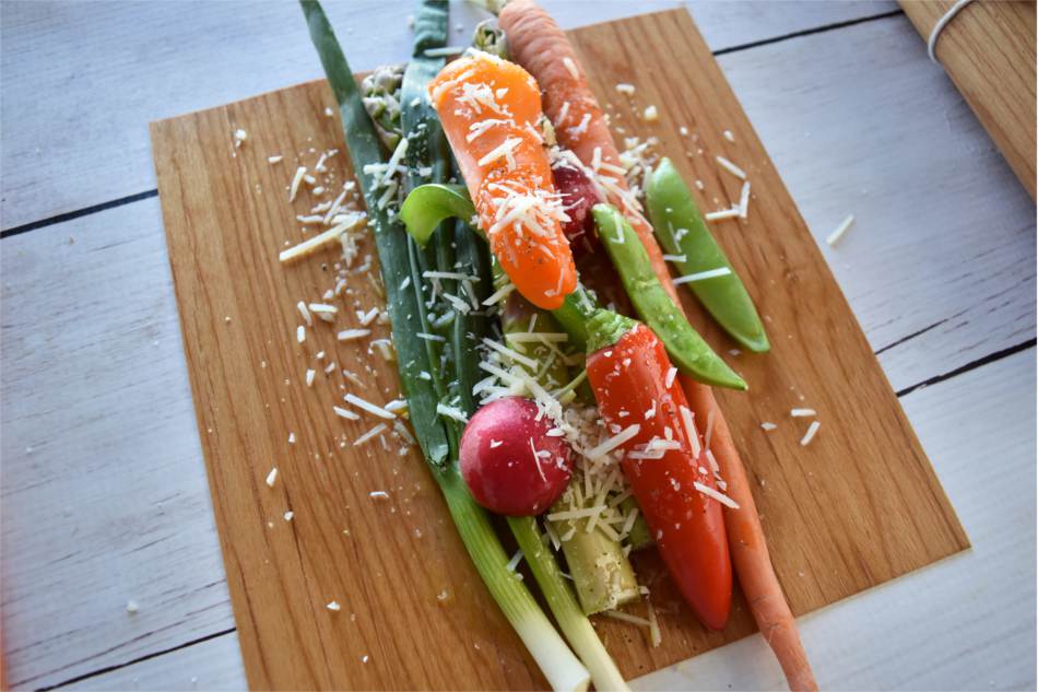 Alder Wrapped Spring Vegetables Recipe | Wildwood Grilling