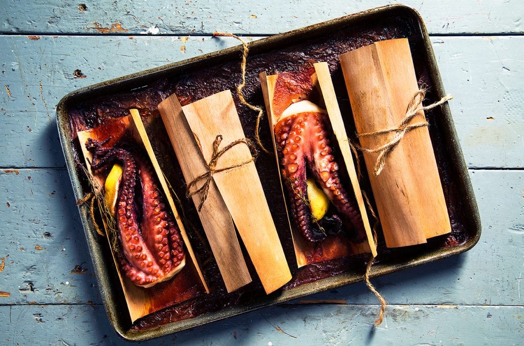Cedar Wrapped Octopus Recipe | Wildwood Grilling