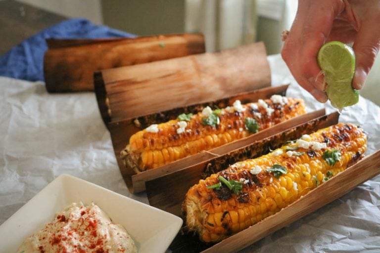 Alder Wrapped Mexican Corn (Elote) Recipe | Wildwood Grilling